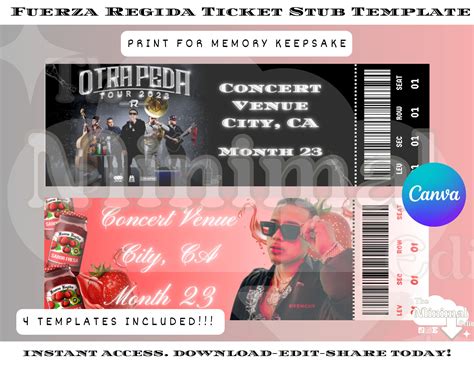 Ticket Stub Template Free Download