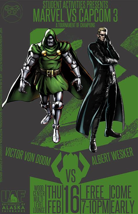 Marvel Vs Capcom 3 Dr Doom And Albert Wesker By Mathematic Hack On
