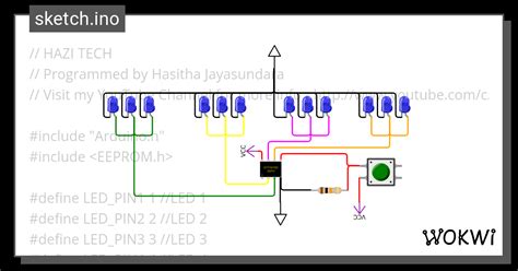 Police Flasher Wokwi Esp32 Stm32 Arduino Simulator