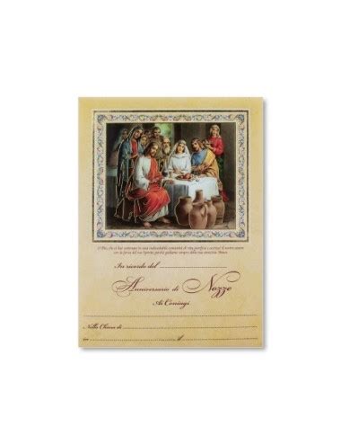 Diploma In Carta Pergamena In Ricordo Dell Anniversario Di Nozze