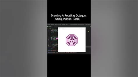 How To Draw A Rotating Octagon Using Python Turtle Graphics Youtube