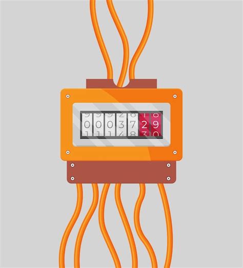 Premium Vector Electric Meter Vector Flat Isolated On Color Background