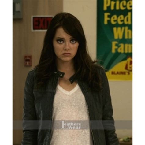 Zombieland Emma Stone Wichita Leather Jacket