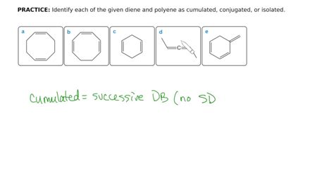 Isolated Diene Vs Conjugated Diene