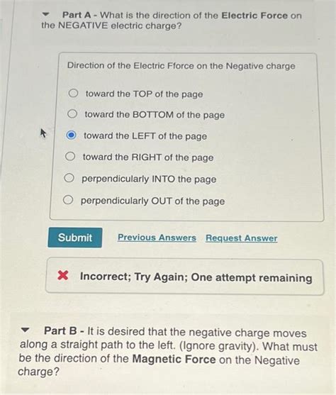 Solved Learning Goal A NEGATIVE Electric Charge Moves To Chegg