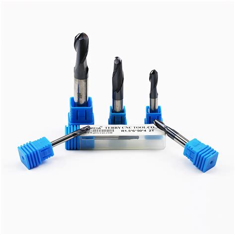 Tungsten Carbide Insert Cnc 45° Two Edge Ball Nose End Mill Cnc