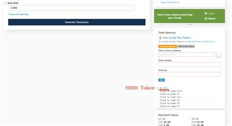 How To Add A Custom Token To Myetherwallet Yeed Token By Xmcs Official Xmcs Medium