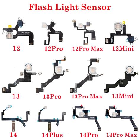 Sensor De Luz De Flash Led Cable Flexible De Repuesto Para Iphone 11 12