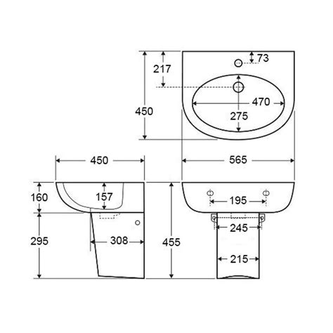 Liva Wall Hung Dda Disable Care Ceramic Basin With Shroud Sunlight