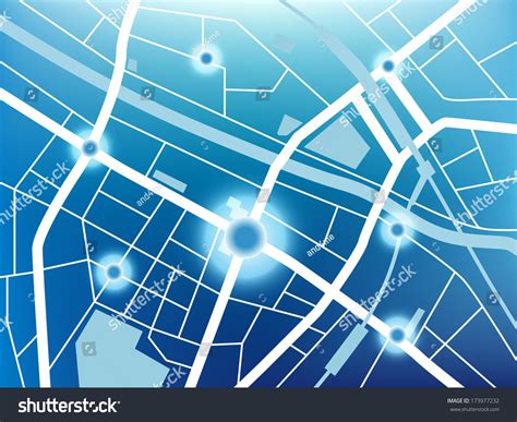 City Map Vector Illustration Stock Vector Royalty Free 173977232