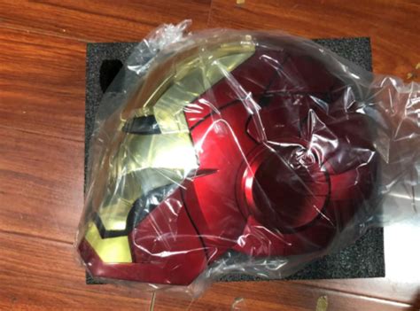 AUTOKING Iron Man 1 1 MK5 Helmet Wearable Voice Control Gold Plated