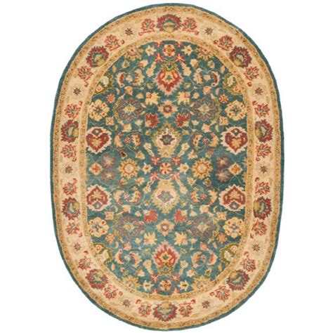 Safavieh Antiquity Bluebeige 5 Ft X 7 Ft Oval Area Rug At15a 5ov