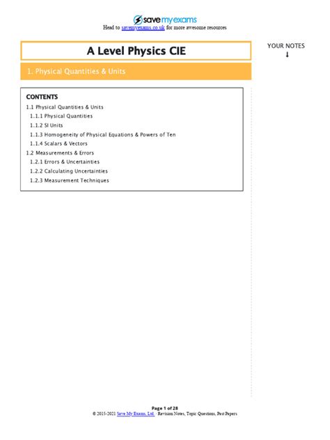 Chapter 1 Physical Quantities And Units Download Free Pdf Observational Error Accuracy And