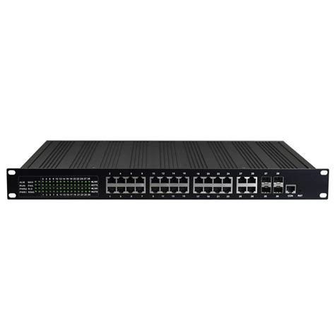 Fctel Industrial Ethernet Switch 24 Port Gigabit Managed