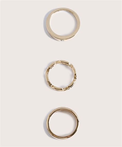Set X 4 De Anillos Dorados Compra Ahora Patprimo