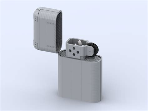 Lego Moc Giant Zippo Lighter By Jameshigson0512 Rebrickable Build