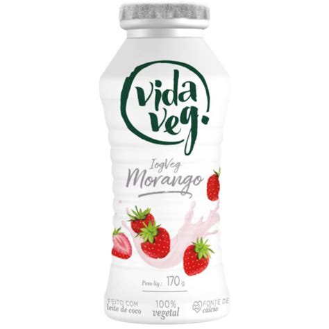 Iogurte Vegano De Morango G Vida Veg No Atacado