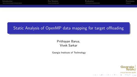 Pdf Static Analysis Of Openmp Data Mapping For Target Offloading