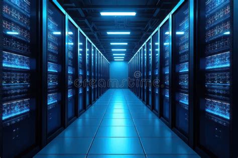 Cryptocurrency Mining Server Architecture Stock Illustration