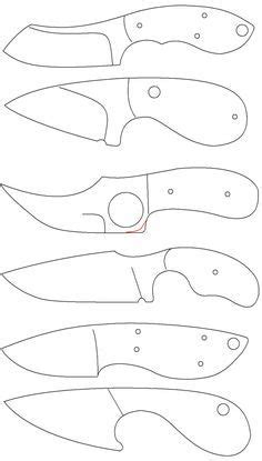 BladesoutlineCollectionsmall02 Messer Diy Knife Template Trench Knife