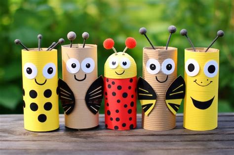 Premium Ai Image Transforming Toilet Tube Rolls Into Adorable
