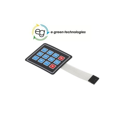 Tastiera Matrice A Membrana 12 Tasti Arduino Compatibile