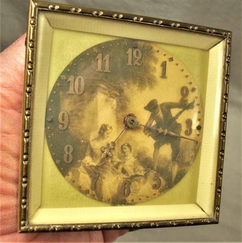 Rare Antique Ls Mayer Wind Up Travel Clock Made In Germany No