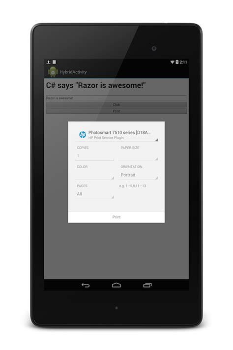 Native Printing With Android Xamarin Blog