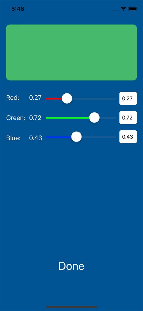 GitHub Nikktro ColorPicker A Screen In Which You Can Change The Background Color Of The View