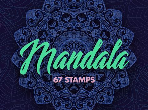 66 Mandala Procreate Stamps Procreate Brushes Procreate Mandala