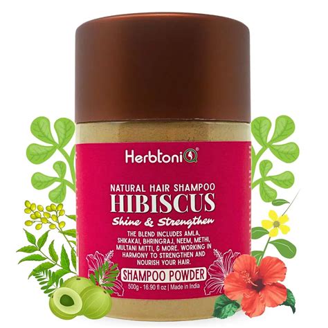Herbtoniq Hibiscus Shine And Strengthen Natural Shampoo Powder For