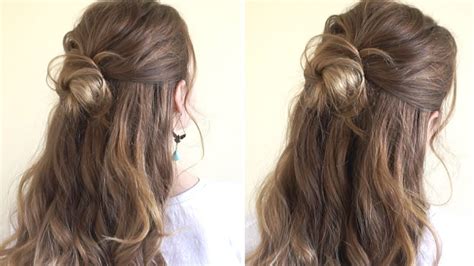 17 Simple Half Up Down Bun Hairstyles Easy