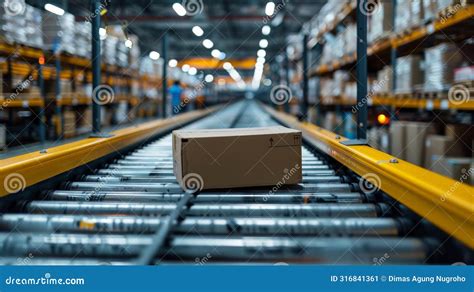Package Handling At Large Warehouse Fulfillment Center Using Conveyor
