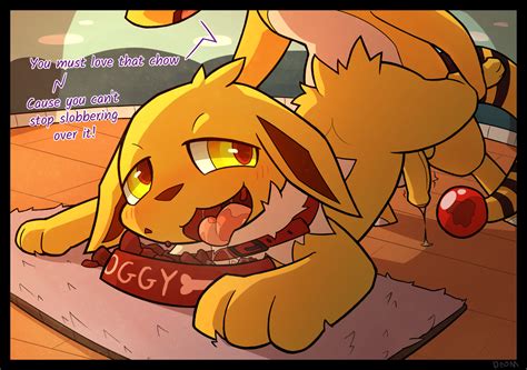 Rule 34 2023 Ampharos Anthro Balls Bodily Fluids Collar Collar Only Dialogue Digital Media