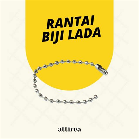Jual Rantai Hang Tag Kuku Biji Lada Shopee Indonesia
