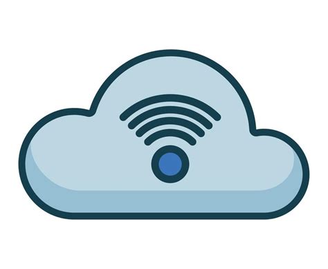Cloud Computing With Wifi 14015512 Vector Art At Vecteezy