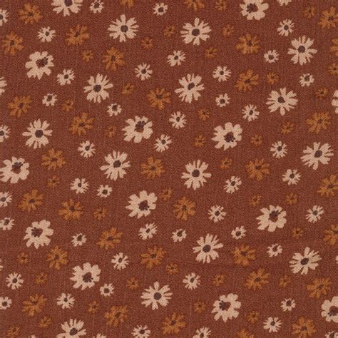 Sunset Studio Rayon Crinkle Daisy Rust Stonemountain Daughter