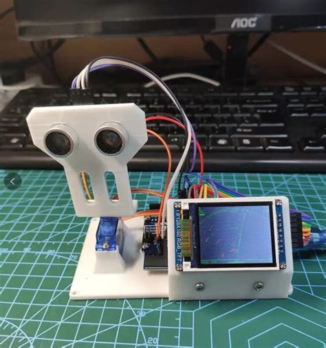 3d Printing Mini Radar Detection Robot With 18 Tft Screen To