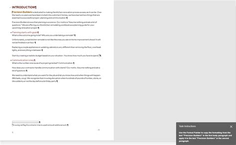 Solved Use The Format Painter To Copy The Formatting From Chegg Com