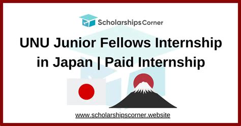 UNU Junior Fellows Internship 2025 In Japan Paid Internship