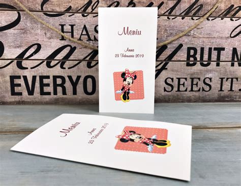 Meniu Minnie Mouse Model Rosu