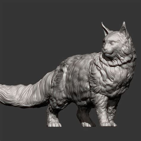 3d File Maine Coon 3d Print Model・3d Printing Design To Download・cults