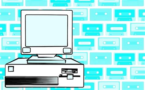 Antigo computador pessoal estacionário obsoleto vintage retrô antigo