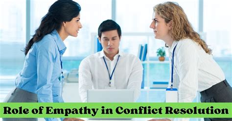 Role Of Empathy In Conflict Resolution