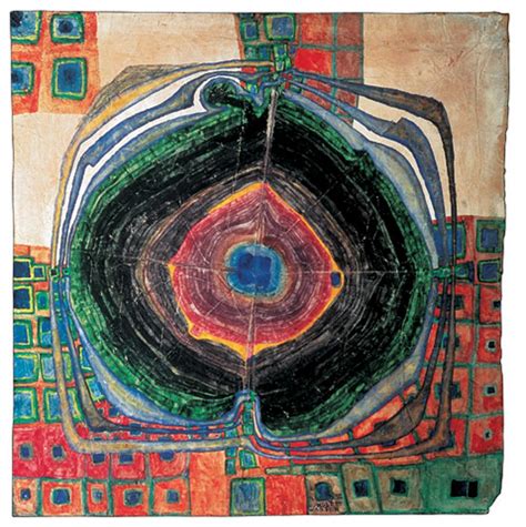 227 A Raindrop Which Falls Into The City Painting By Friedensreich
