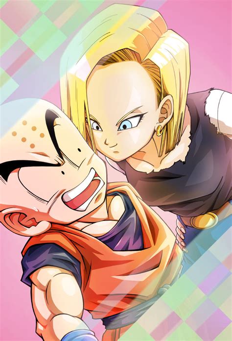 Android 18 Kisses Krillin Card Bucchigiri Match By Maxiuchiha22 On