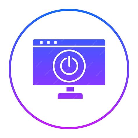 Premium Vector Power Interface Vector Illustration