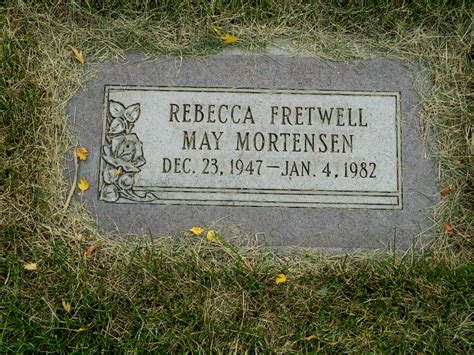 Rebecca Fretwell May Mortensen 1947 1982 Find A Grave Memorial