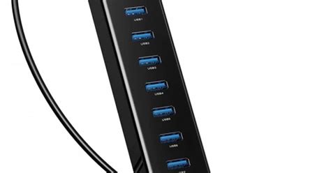 Usb 3 0 Hub 7 Ports Superspeed 5gbps With Led Indicator Number One
