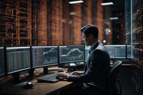 Premium Ai Image Portrait Of A Woman Working On Computer Typing Lines